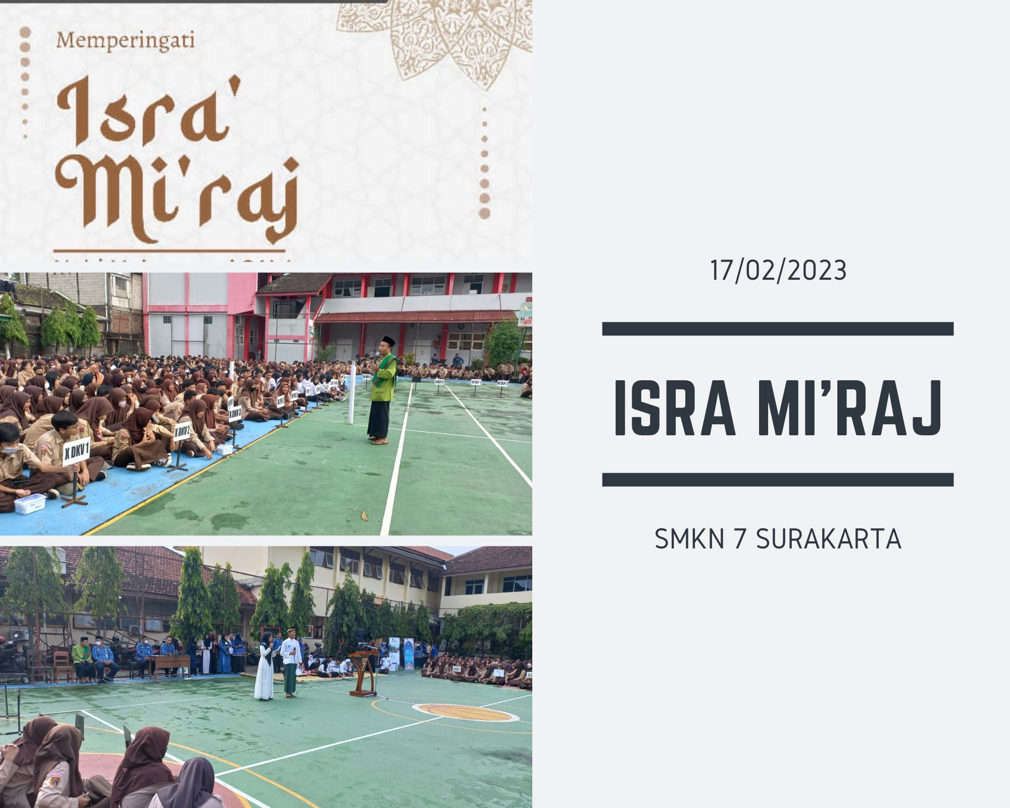 Jumat Religi -Isra Mi’raj SMK Juara – SMK Negeri 7 Surakarta